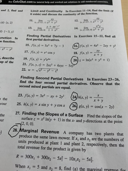 Solved SSee CalcChat.com for tutorial help and worked-out | Chegg.com