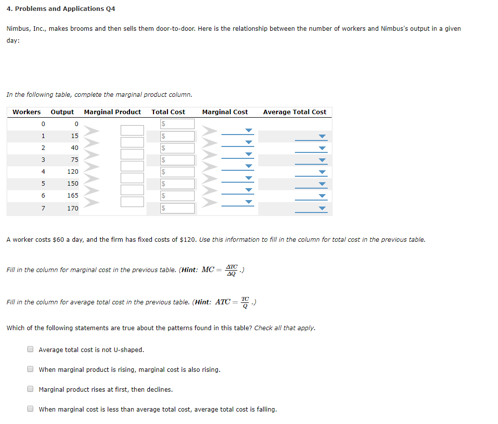 Solved 4. Problems and Applications Q4 Nimbus, Inc., makes | Chegg.com