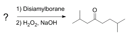Solved 1) Disiamylborane O ? 2) H2O2, NaOH | Chegg.com
