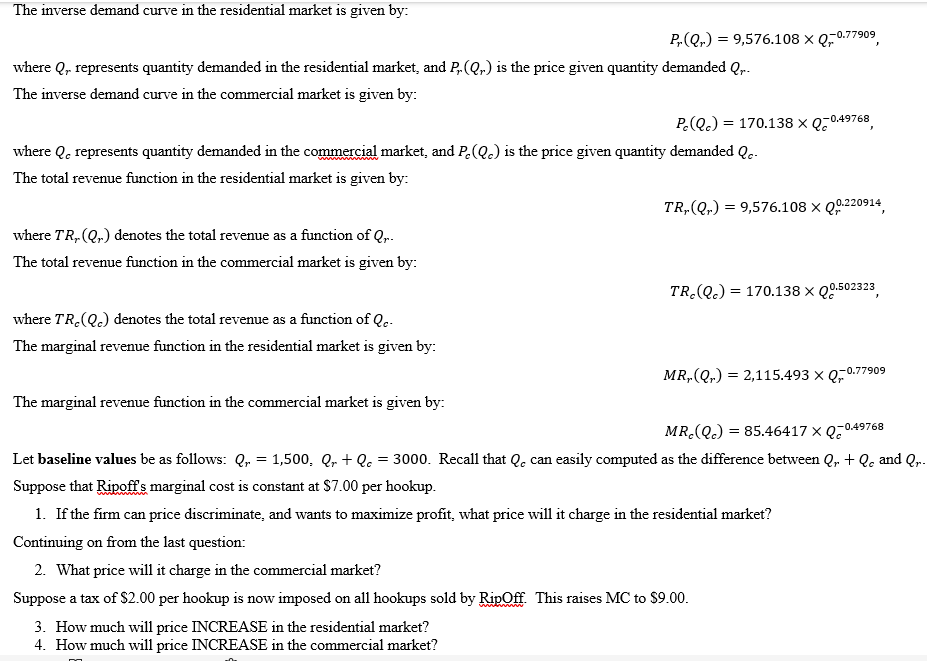 solved-the-inverse-demand-curve-in-the-residential-chegg