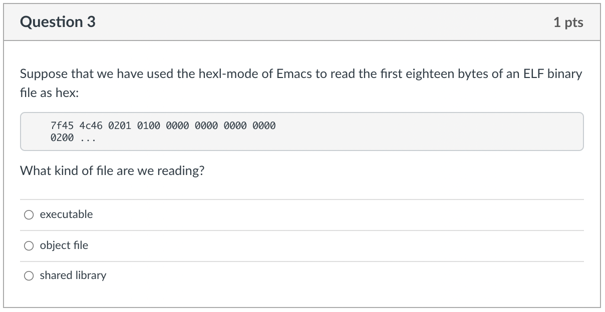 Solved Question 3 1 pts Suppose that we have used the | Chegg.com