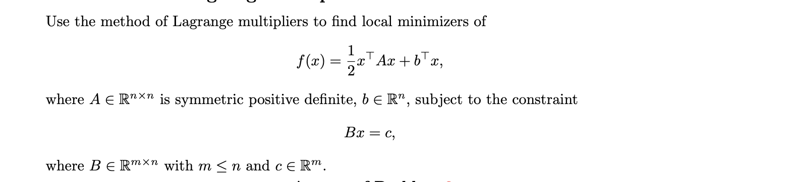 Solved Use the method of Lagrange multipliers to find local | Chegg.com