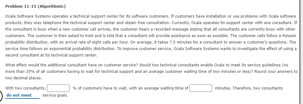 Solved Problem 11-15 (Algorithmic) Ocala Software Systems | Chegg.com