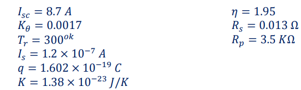 Solved Assume a PV module with number of cells in series and | Chegg.com