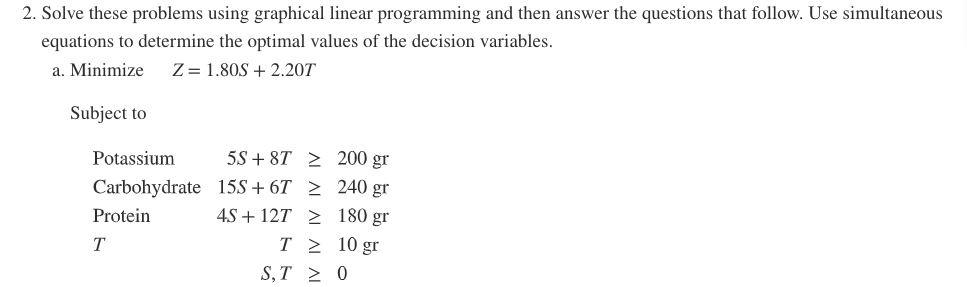 2. Solve these problems using graphical linear | Chegg.com