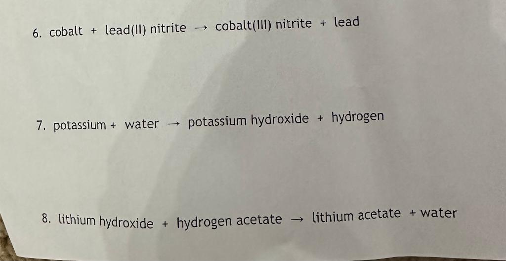Solved Convert the following word equations into formula | Chegg.com