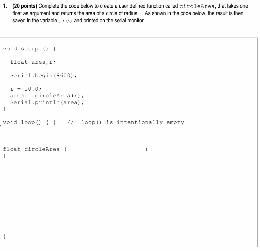 (20 points) Complete the code below to create a user | Chegg.com
