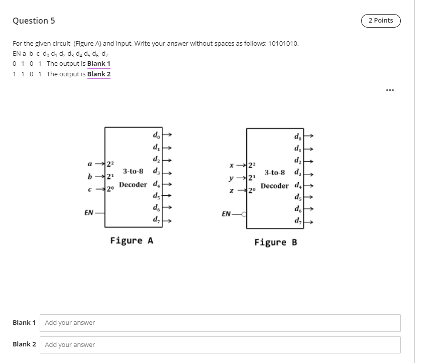 Solved Question 5 2 Points For the given circuit (Figure A) | Chegg.com