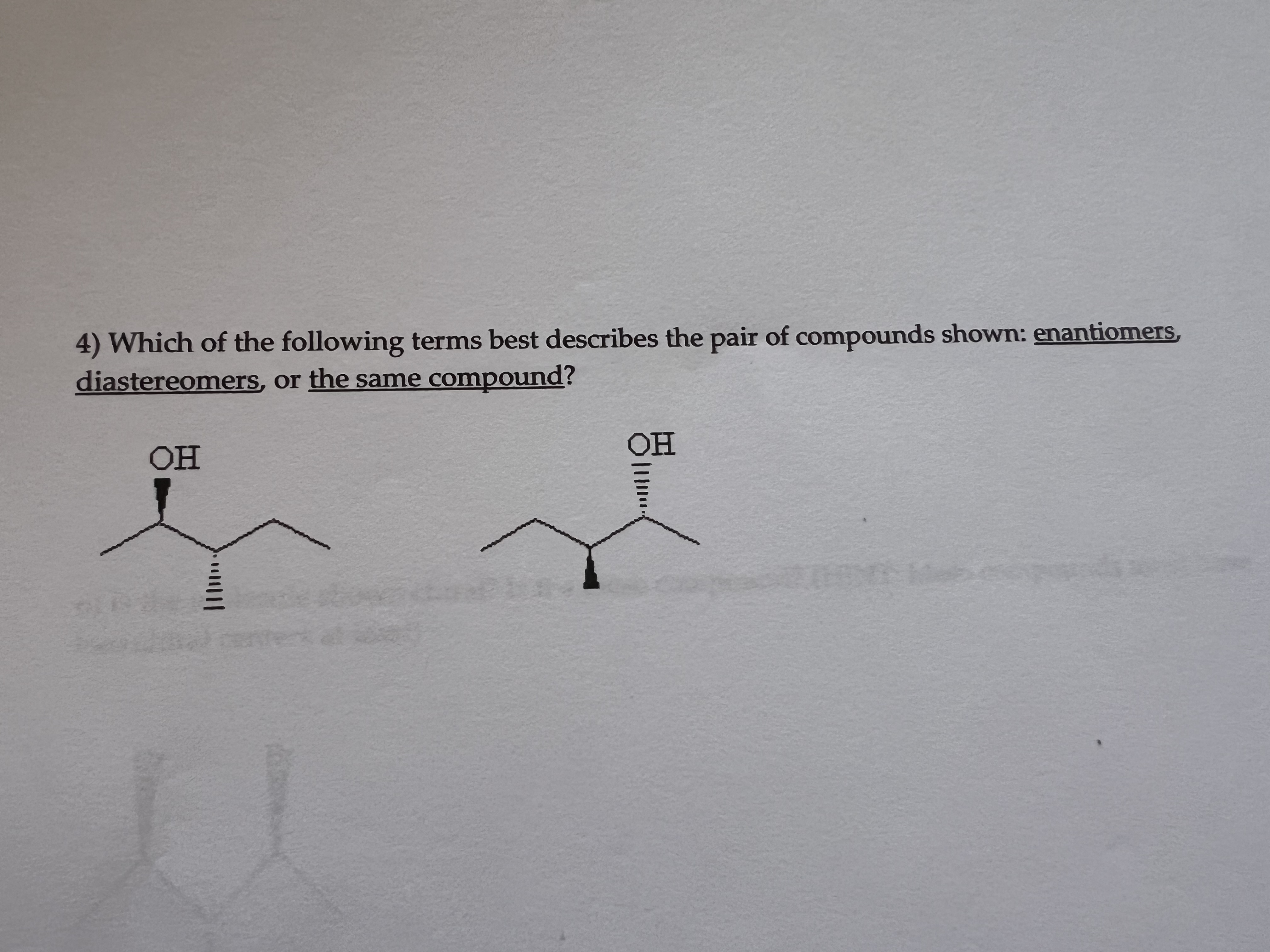 Solved 4) ﻿Which of the following terms best describes the | Chegg.com