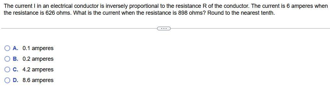 Solved The current I in an electrical conductor is inversely | Chegg.com