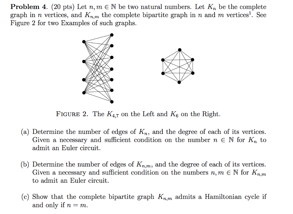 Solved Problem 4. (20 pts) Let n, m N be two natural | Chegg.com