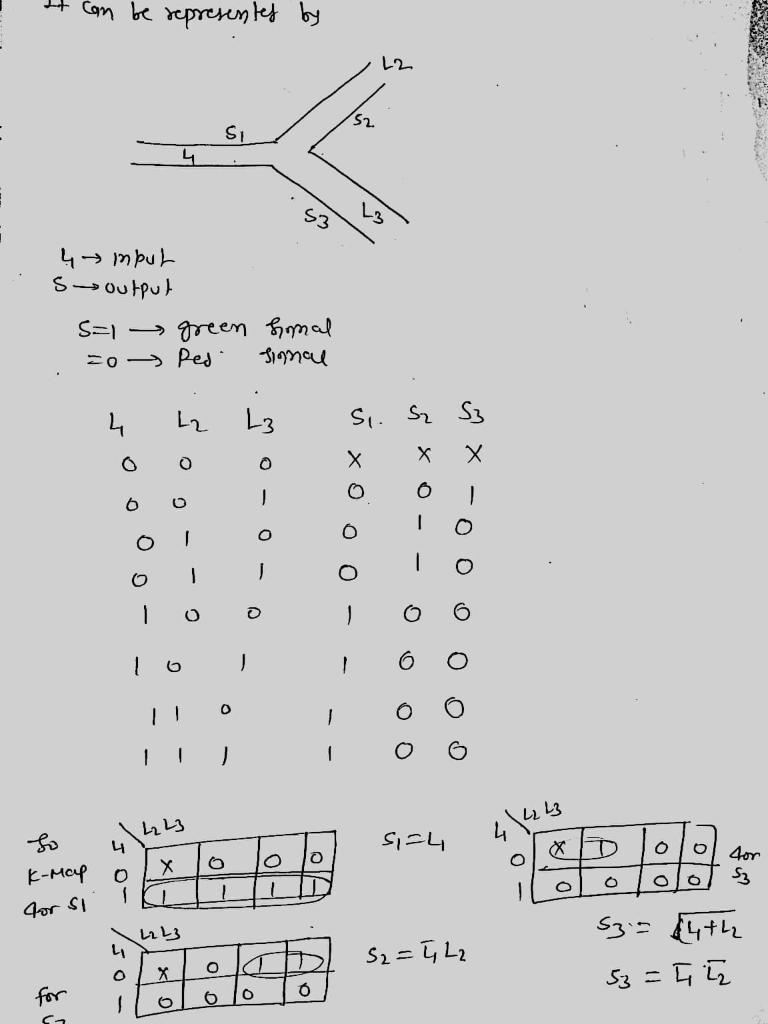 Solved Experiment 6. Traffic Control Signal System Design A | Chegg.com