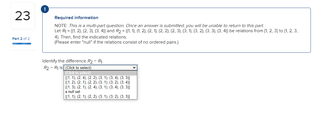 Solved Required information NOTE: This is a multi-part | Chegg.com