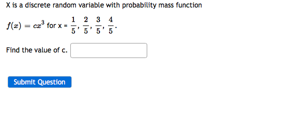 Solved X is a discrete random variable with probability mass | Chegg.com