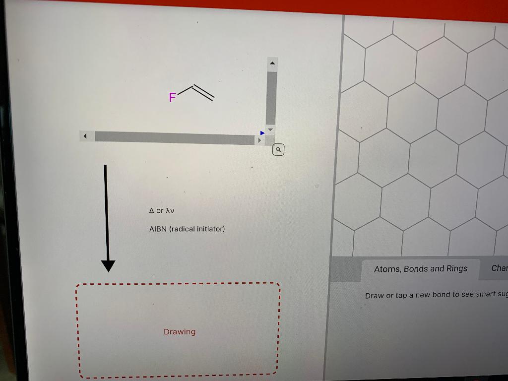 Solved ^ A or av AIBN (radical Initiator) Atoms, Bonds and | Chegg.com