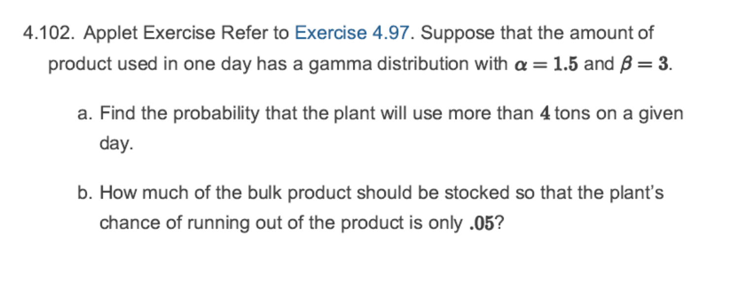 Solved 4.102. Applet Exercise Refer to Exercise 4.97. | Chegg.com