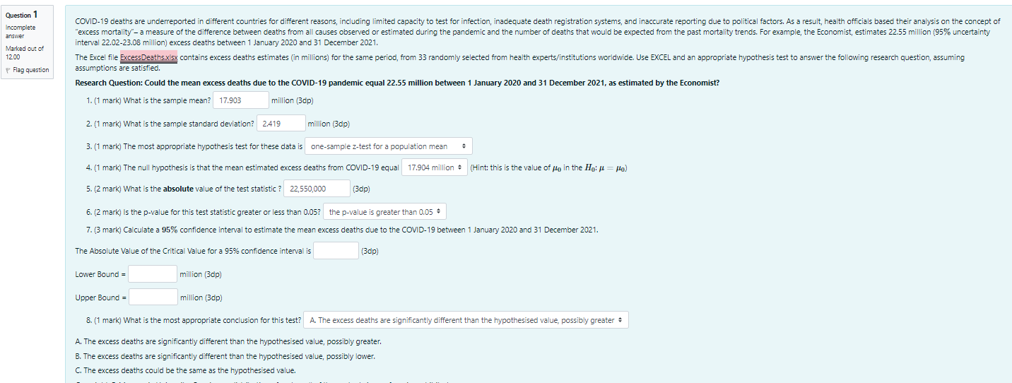 Solved Hi can someone please check my answers and please do | Chegg.com