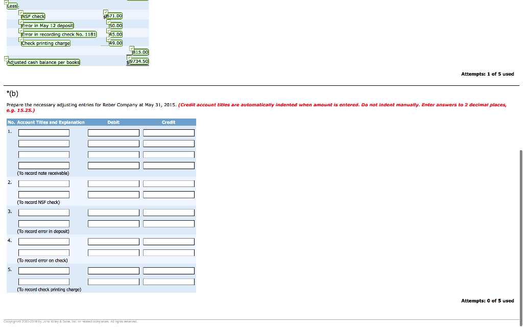 Solved "Problem 7-3A (Part Level Submission) On May 31, | Chegg.com
