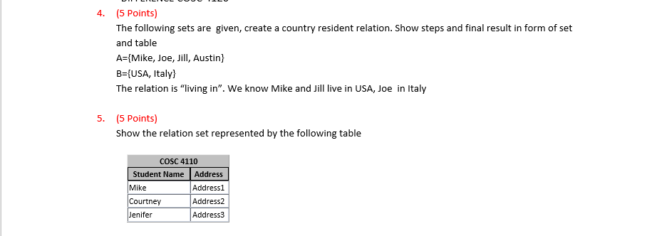 Solved 1. (10 Points) We have a table called Region with two | Chegg.com