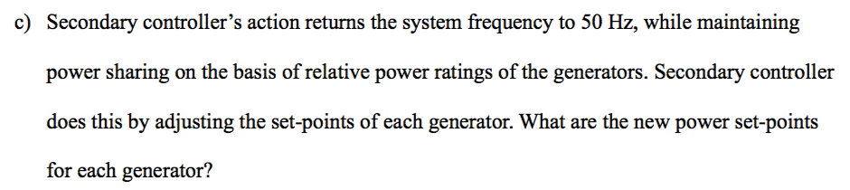 Solved A microgrid operating in islanding mode is shown in | Chegg.com