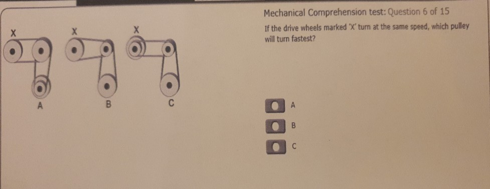 Solved Mechanical Comprehension test: Question 6 of 15 If | Chegg.com