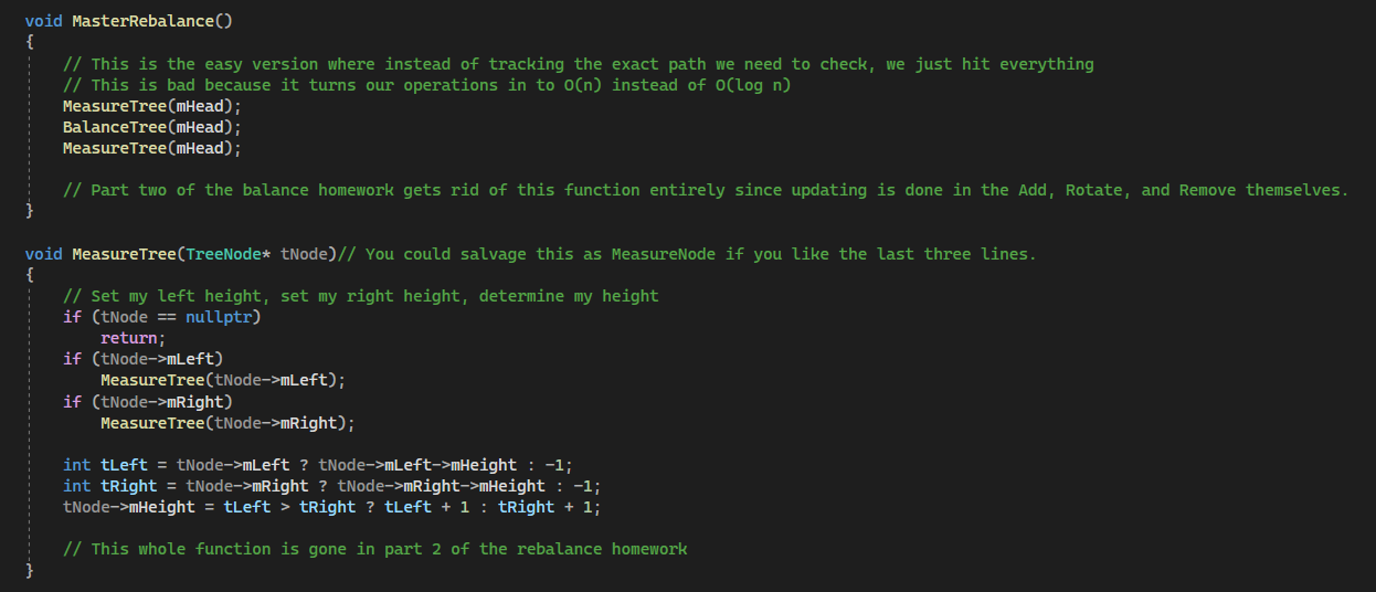 Solved Your job is to optimize the AVL algorithm in the file | Chegg.com
