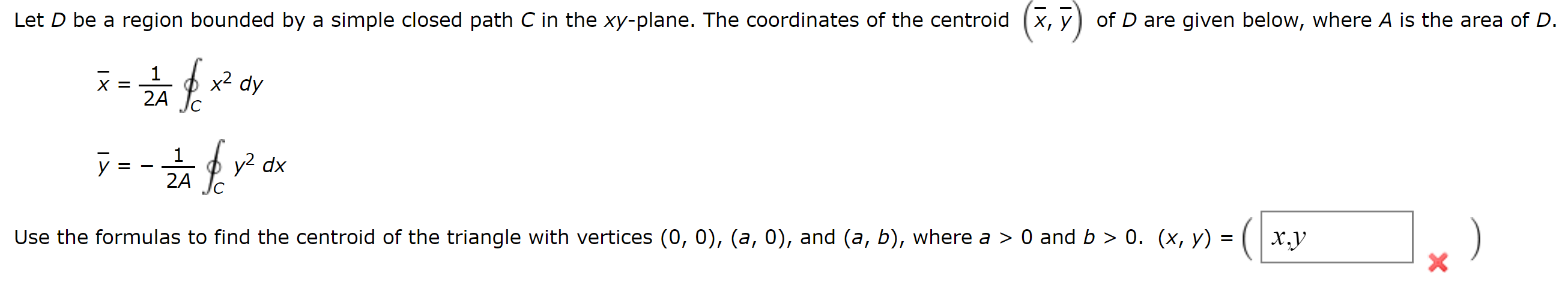 Solved Let D be a region bounded by a simple closed path C | Chegg.com