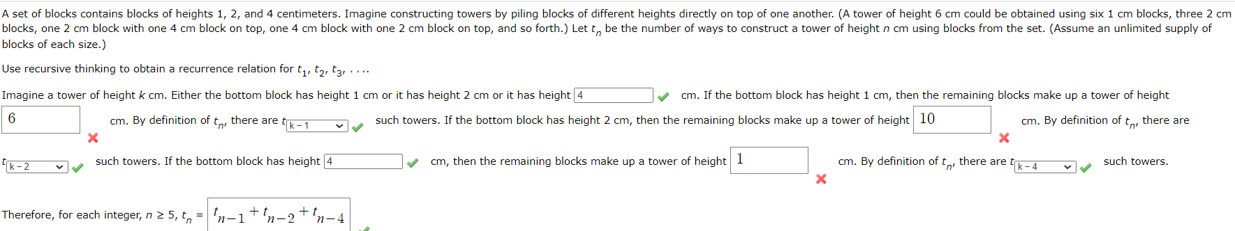 Solved locks of each size.) Jse recursive thinking to obtain | Chegg.com