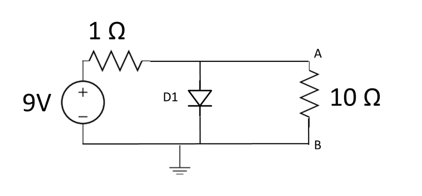 Solved For the diode circuit shown in Figure 4, what is the | Chegg.com