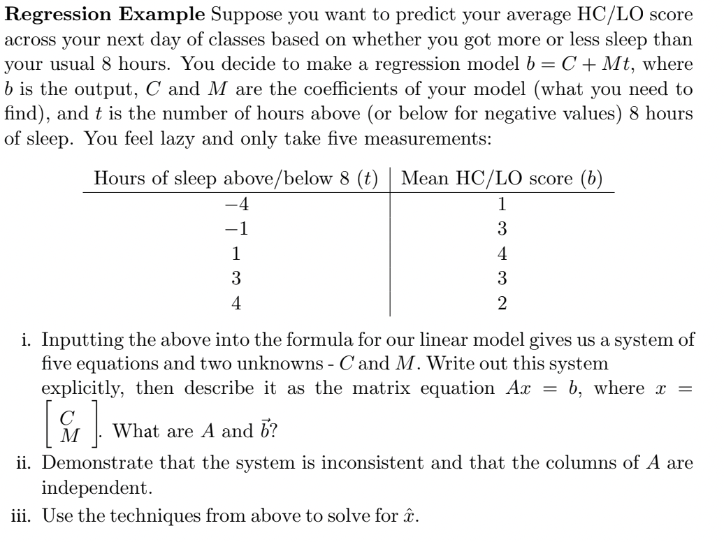 Solved Regression Example Suppose you want to predict your | Chegg.com