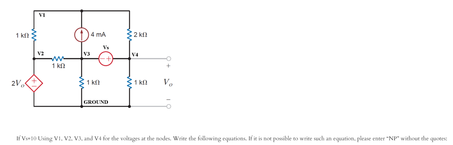 Solved Please find KCL at node with label : V1,V2,V3,V4 Find | Chegg.com