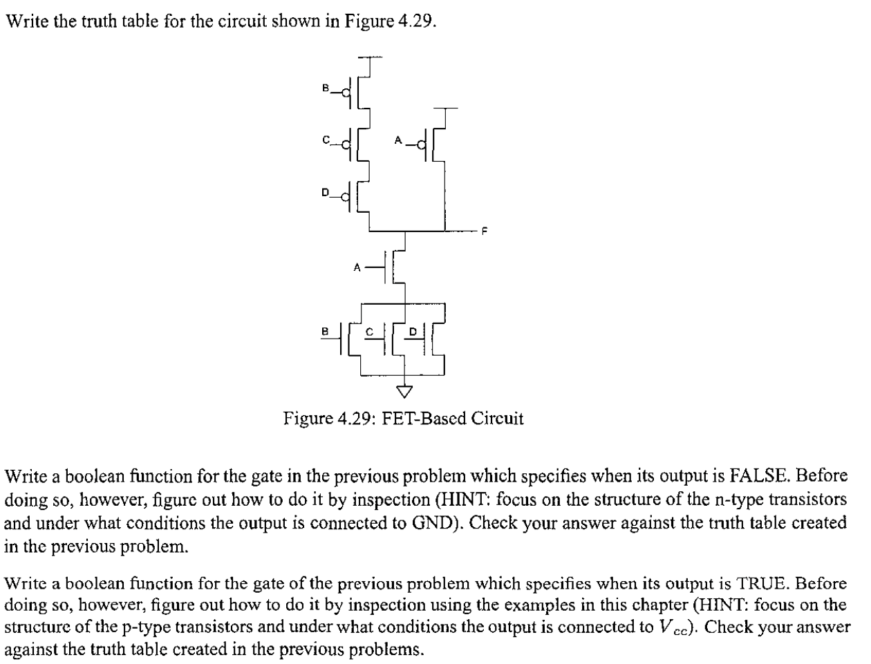 Solved Write the truth table for the circuit shown in Figure | Chegg.com