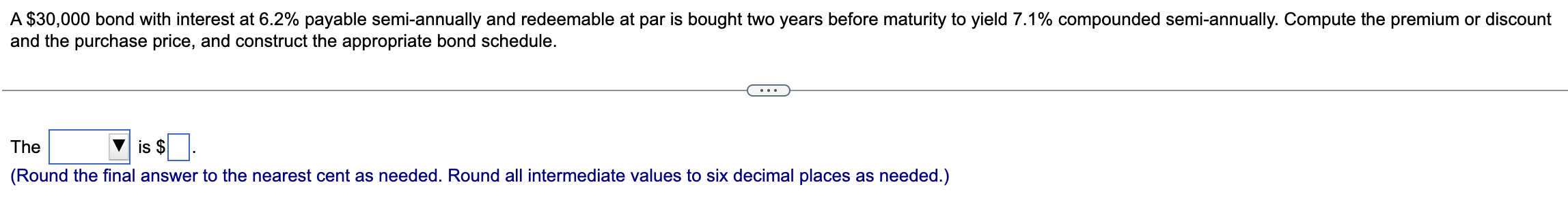 Solved The is $ (Round the final answer to the nearest cent | Chegg.com