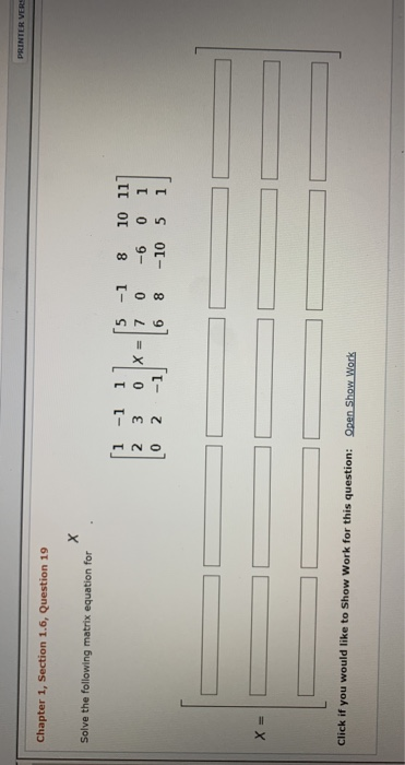 Solved PRINTER VERSION BACK NEXT Chapter 1, Section 1.6, | Chegg.com
