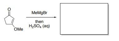 Solved MeMgBr then H2SO4 (aq) ОMe | Chegg.com