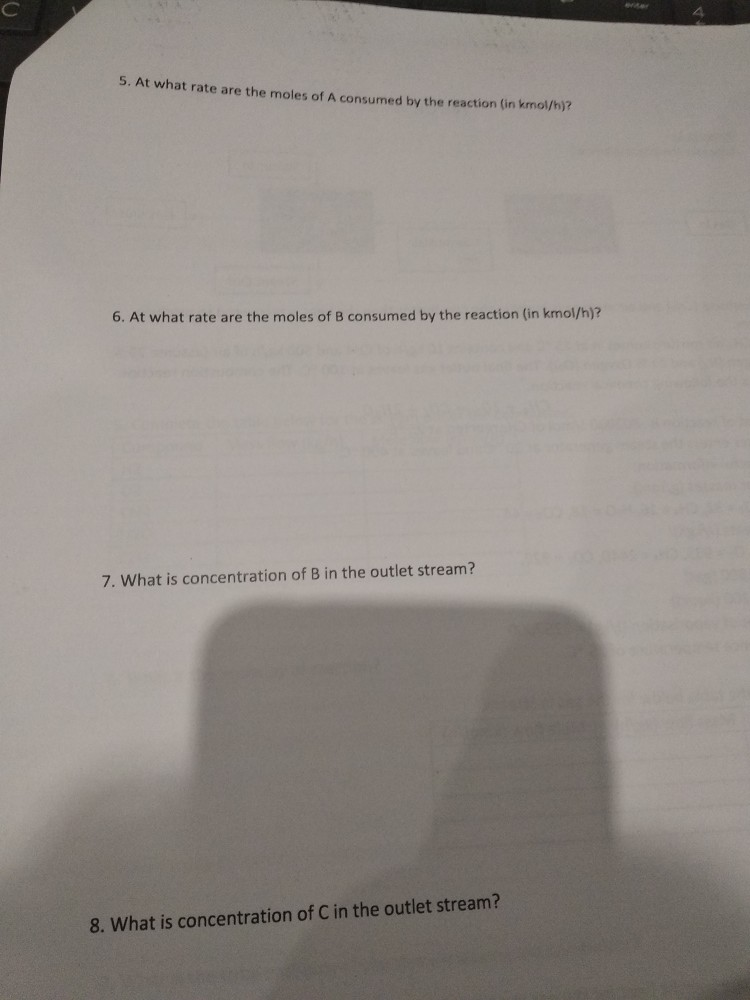Solved Process 2 CSTR: Consider the following CSTR process: | Chegg.com