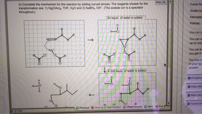 Solved Complete the mechanism for the reaction by adding | Chegg.com