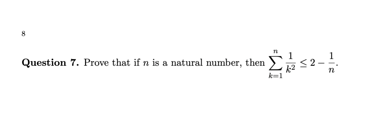 Solved (1) Prove the following for any natural number n by | Chegg.com