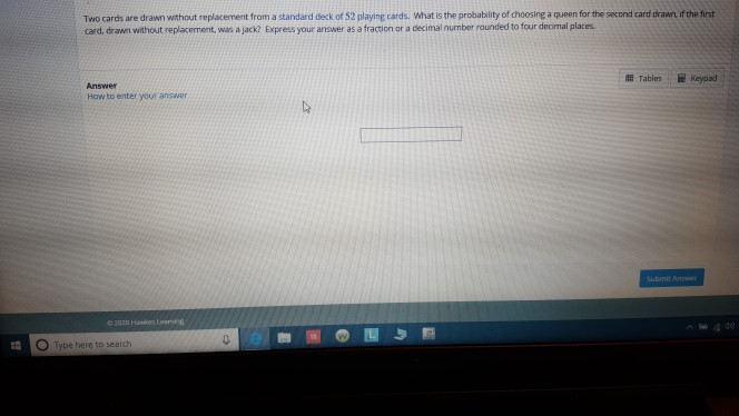 Solved Two cards are drawn without replacement from a | Chegg.com
