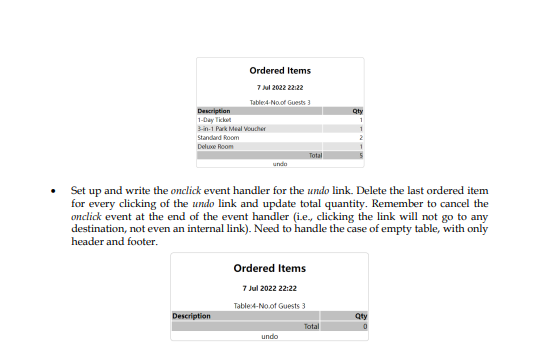 Solved 4. Order Page - Take away the CSS rules implementing | Chegg.com