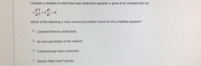 Solved Consider a medium in which the heat conduction | Chegg.com