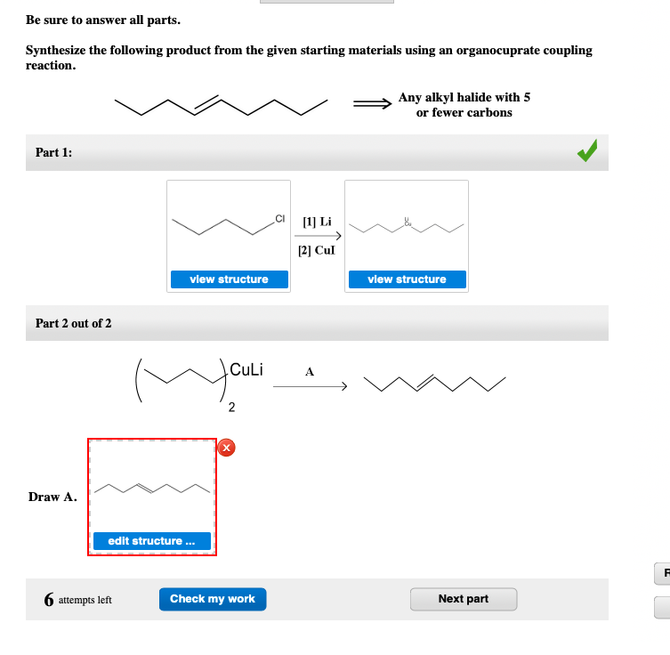 Solved Be sure to answer all parts. Synthesize the following | Chegg.com