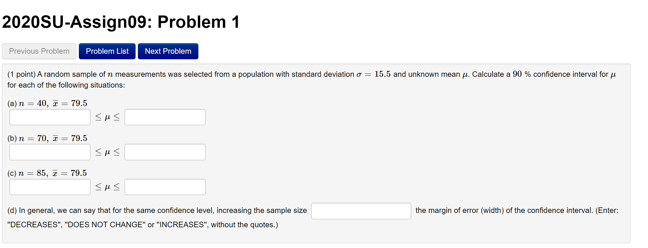 Solved 2020SU-Assign09: Problem 1 Previous Problem Problem | Chegg.com
