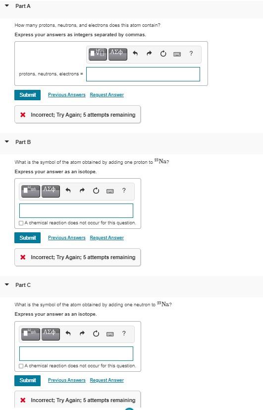 Solved Part A If the following elements were to form ions, | Chegg.com