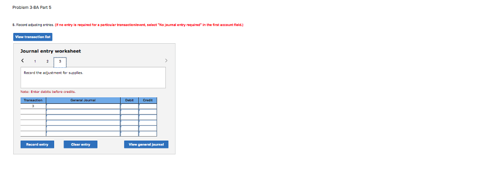 Solved Problem 3-8A Complete the full accounting cycle | Chegg.com