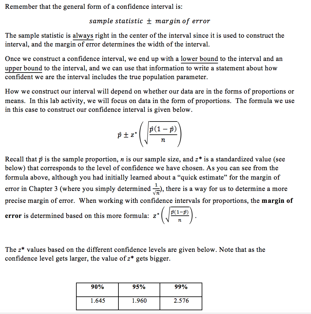 Solved Remember that the general form of a confidence | Chegg.com