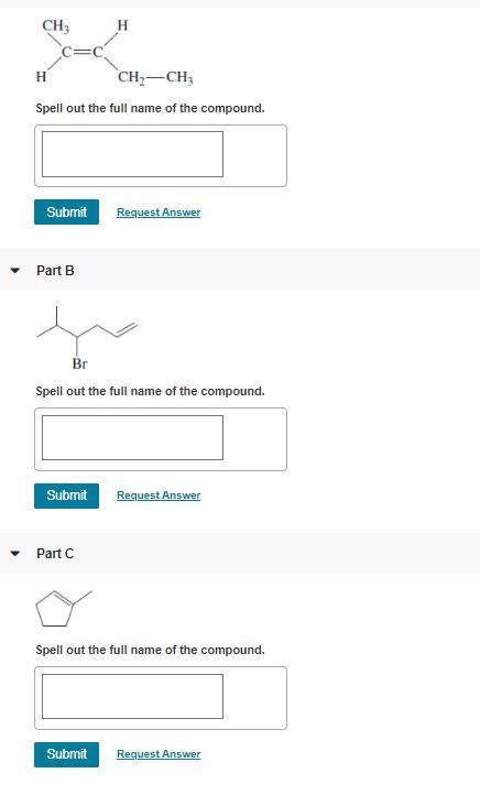 Solved CH3 H H CH-CH3 Spell out the full name of the | Chegg.com
