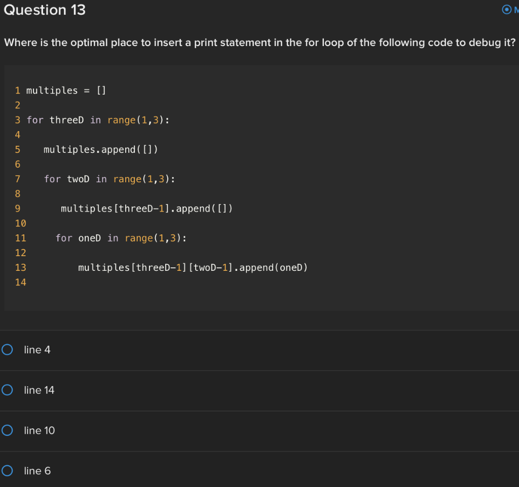 Solved Question 13 Where is the optimal place to insert a | Chegg.com