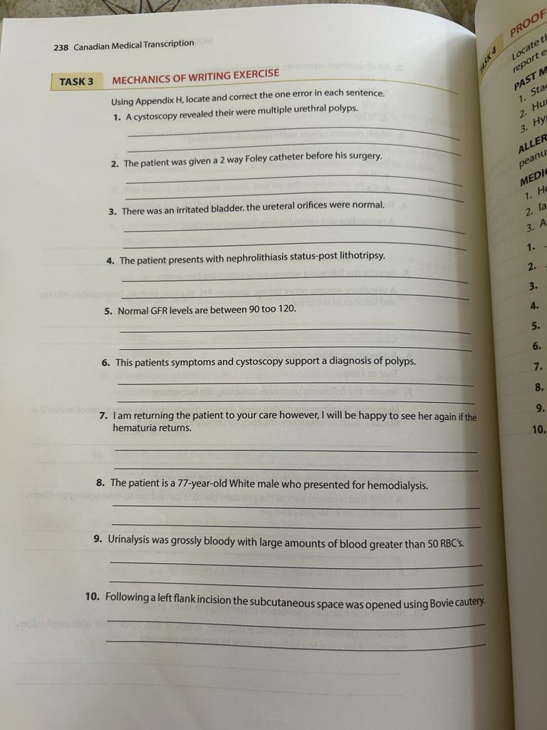 Solved TASK 3 MECHANICS OF WRITING EXERCISE Using Appendix | Chegg.com