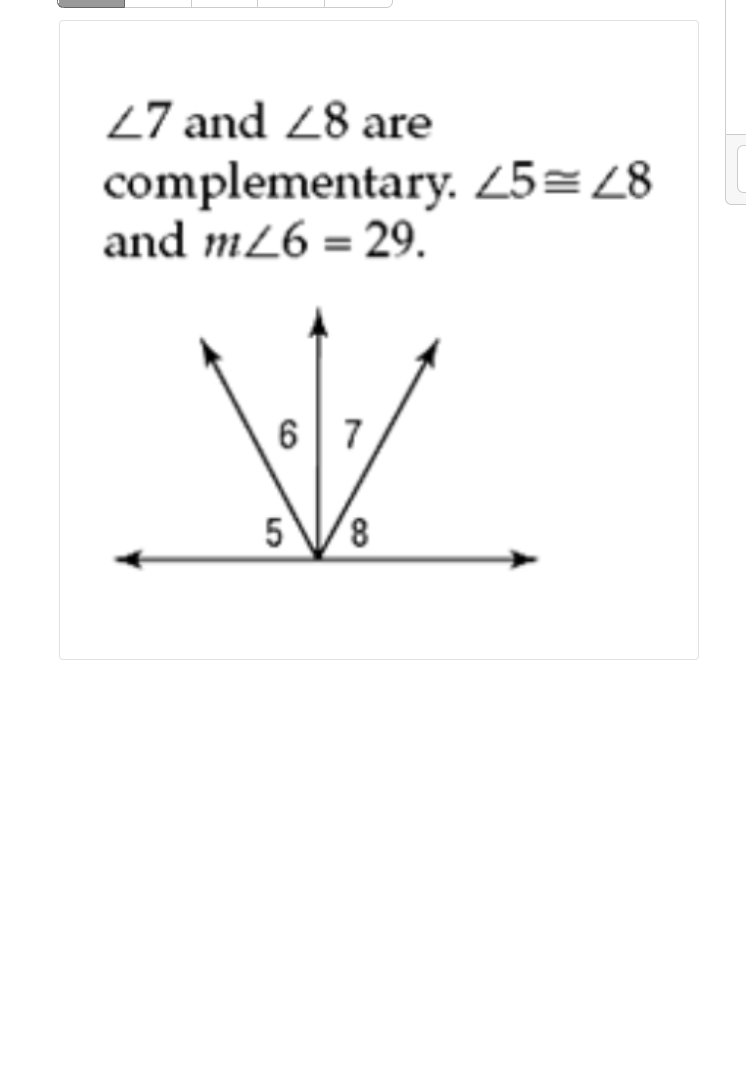 Solved Show your work to find the measure of angle 7 and | Chegg.com